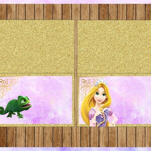 Princess Rapunzel Food Labels, Printable Princess Food Tent Cards ...