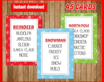 Christmas Taboo Game Family Fun for All Ages Printable - Etsy