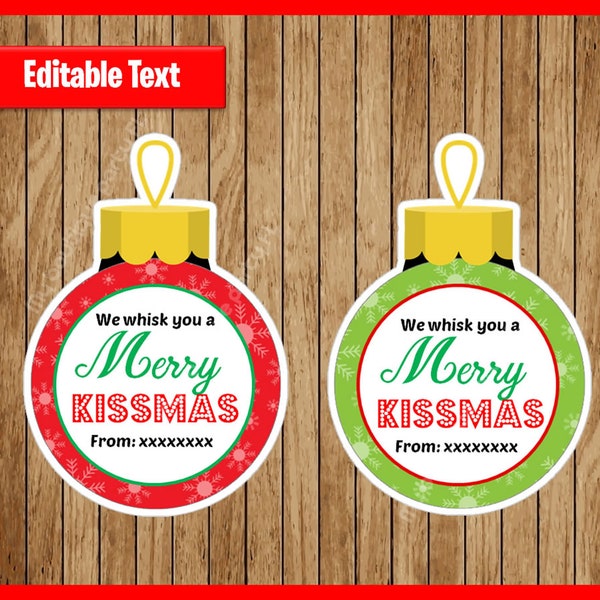 Whisk Merry Kissmas - Etsy