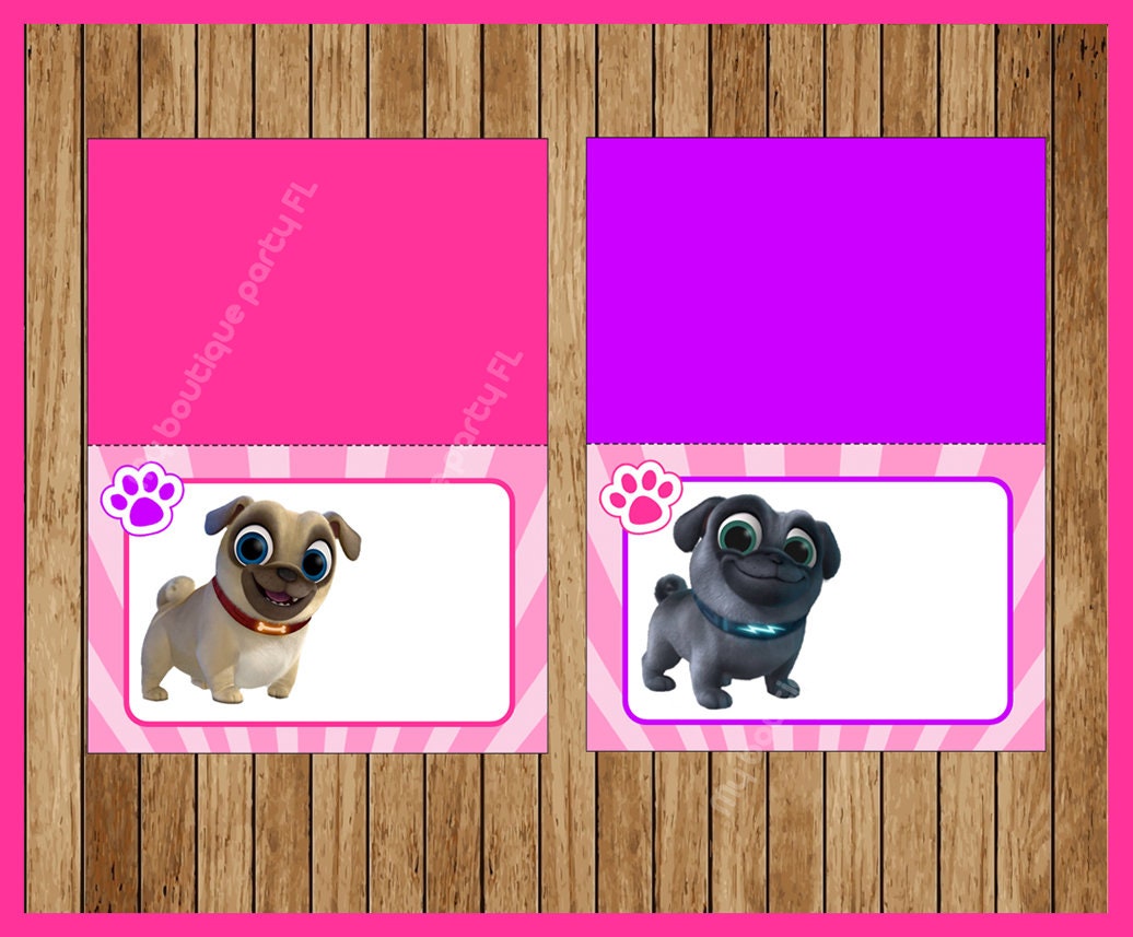 Puppy Dog Pals Food Tent Cards Instant Download, Printable Puppy Dog ...