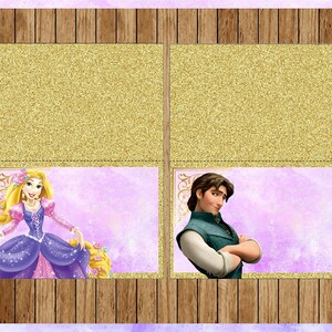 Princess Rapunzel Food Labels, Printable Princess Food Tent Cards ...