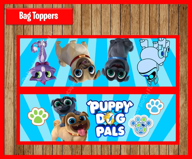 Puppy Dog Pals Toppers instant download Printable Puppy Dog | Etsy