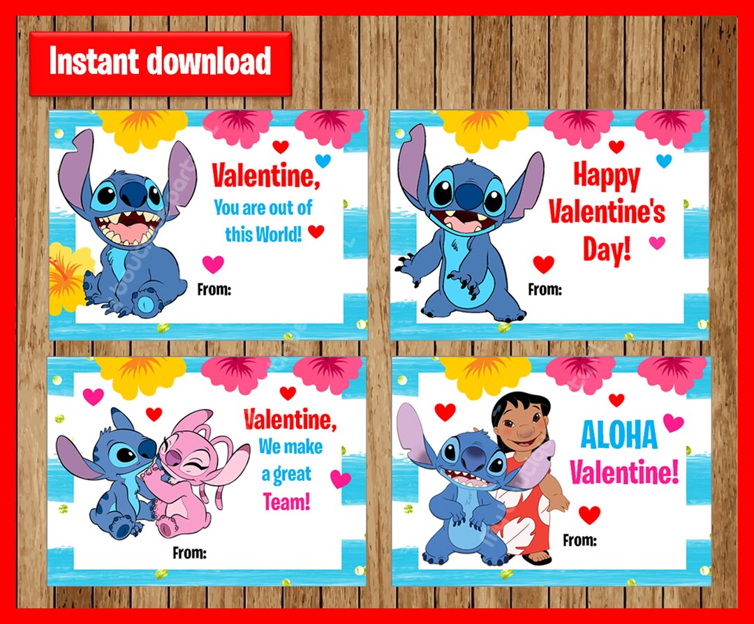 Aloha Valentine's Day Cards Instant Download, Printable Hawaii ...