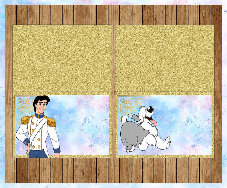 Princess Ariel Food labels Printable Disney Princess Food | Etsy