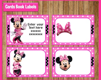 Mickey Mouse Printable Cards tags book labels stickers