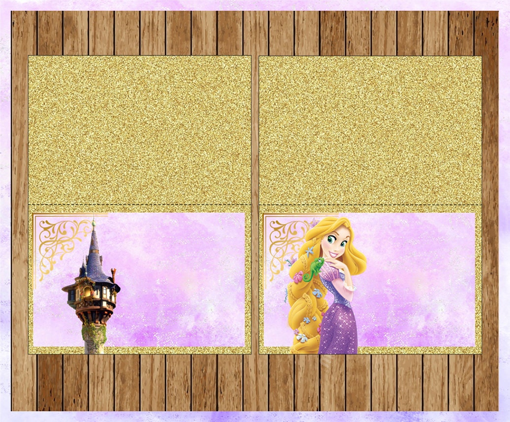 Princess Rapunzel Food Labels Printable Princess Food Tent - Etsy UK
