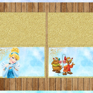 Cinderella Food Labels, Printable Princess Food Tent Cards, Princess ...