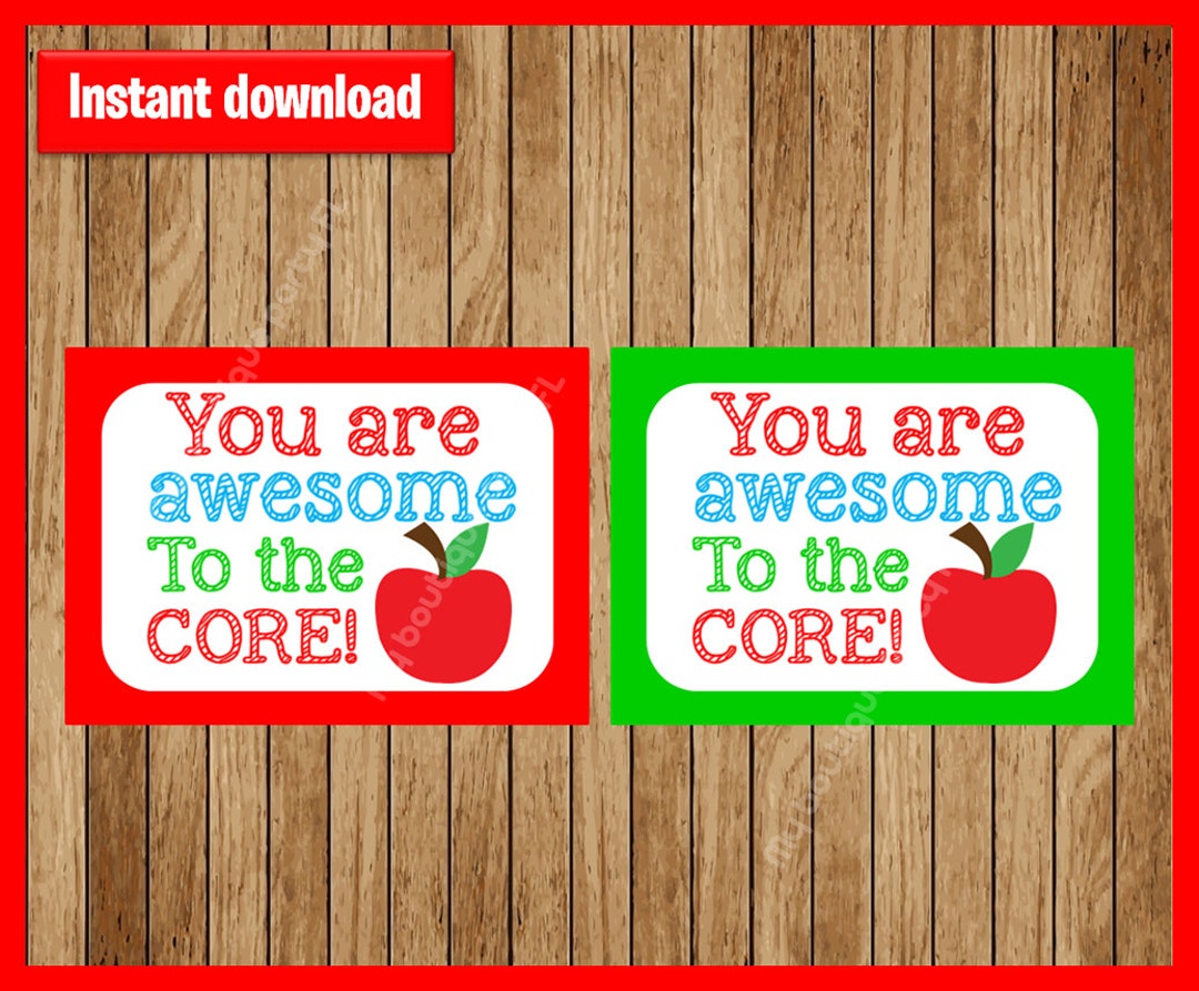 Teacher Appreciation Cards Instant Download, Printable Teacher ...
