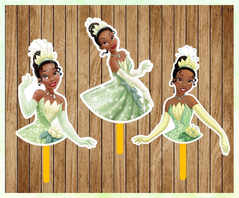 Princess TIANA Cupcake Toppers, Princess and the Frog Cupcake Toppers ...