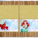 Princess Ariel Food Labels, Printable Princess Food Tent Cards, Litte ...