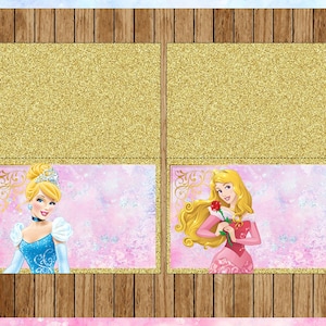 Princess Food Labels, Printable Princess Food Tent Cards, Princess ...