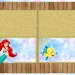 Princess Ariel Food Labels, Printable Princess Food Tent Cards, Litte ...