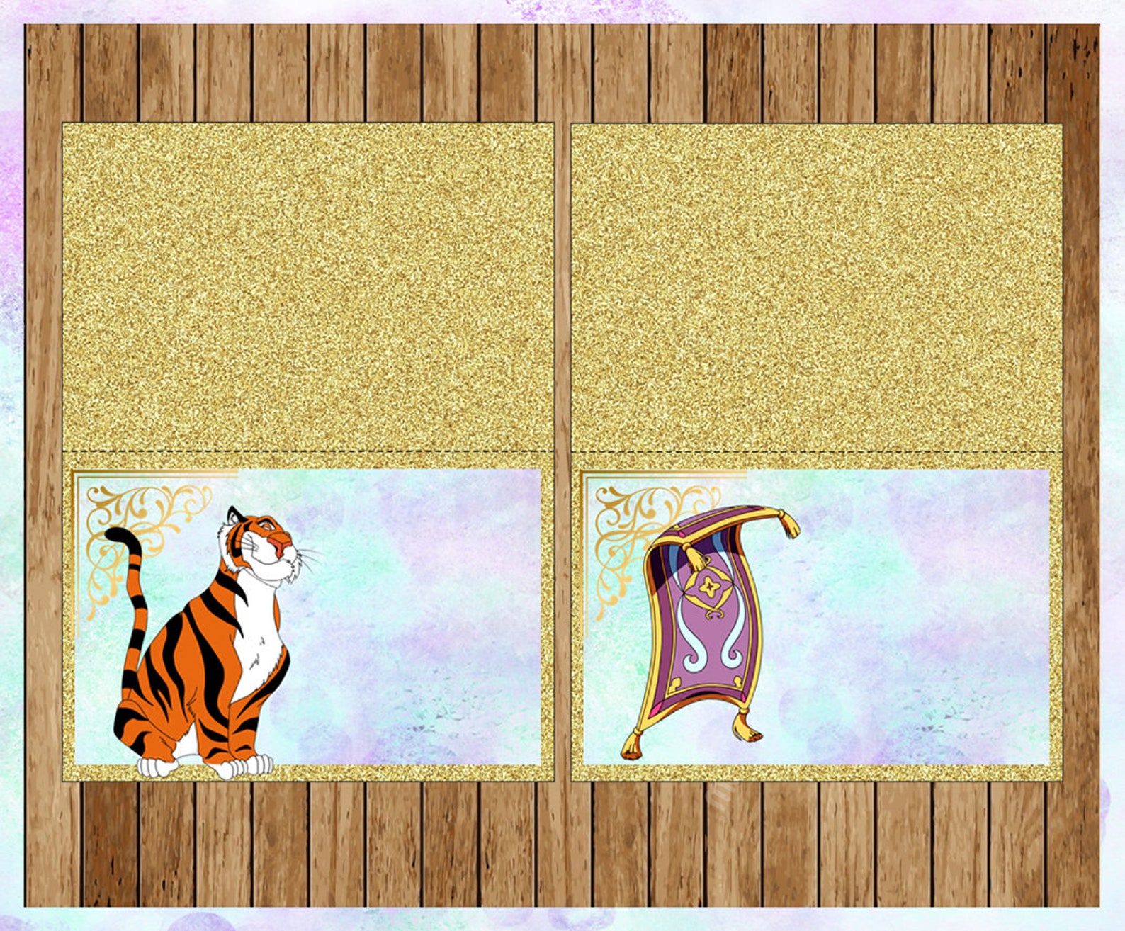 Princess Jasmine Food Labels, Printable Princess Food Tent Cards ...