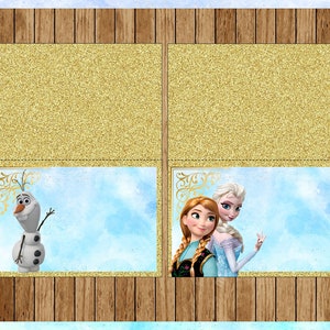 Frozen Food Labels, Printable Princess Food Tent Cards, Princess Elsa ...