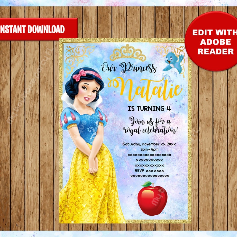 Snow White Printable - Etsy