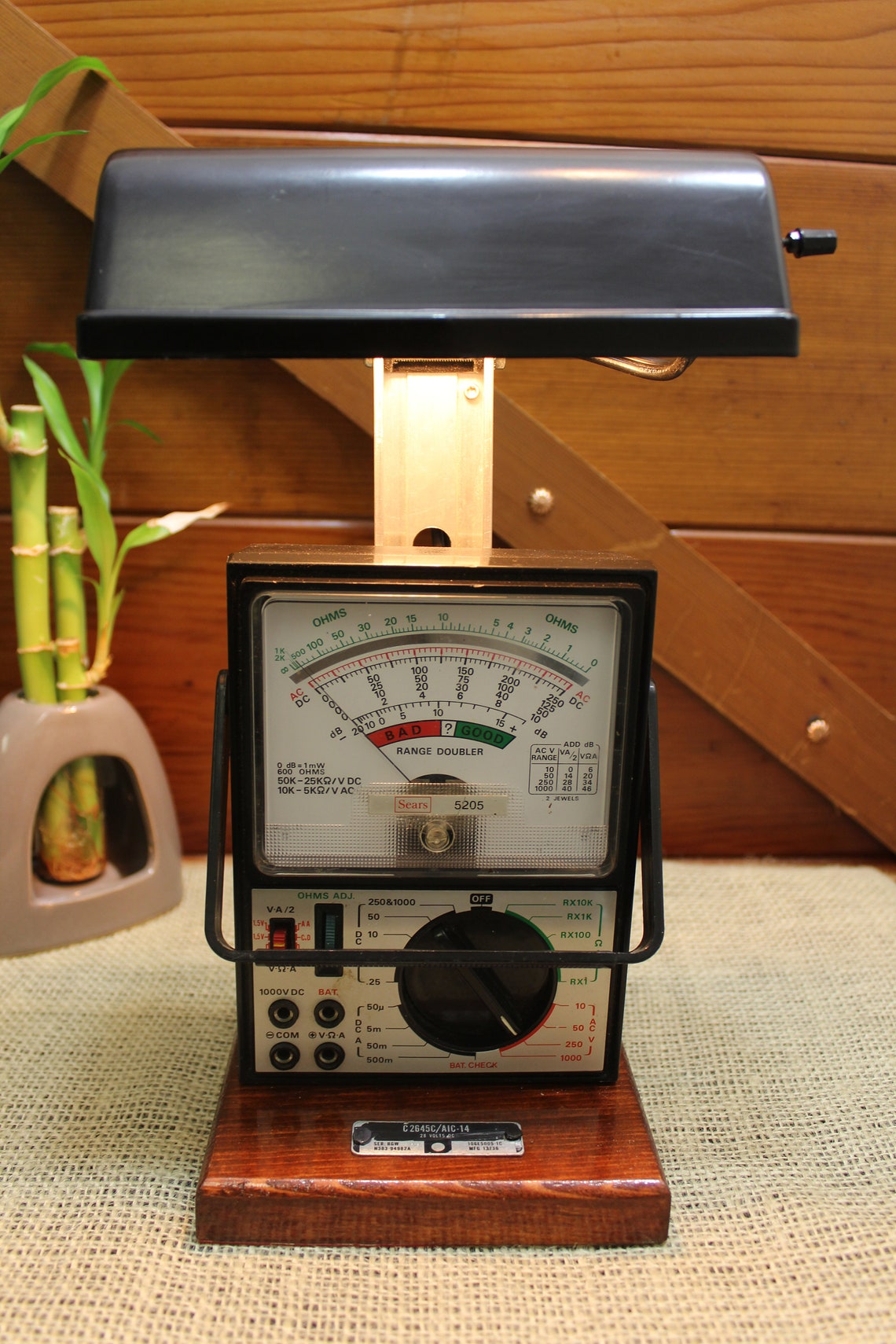 Vintage Analog Multitester Steampunk Lamp - Etsy