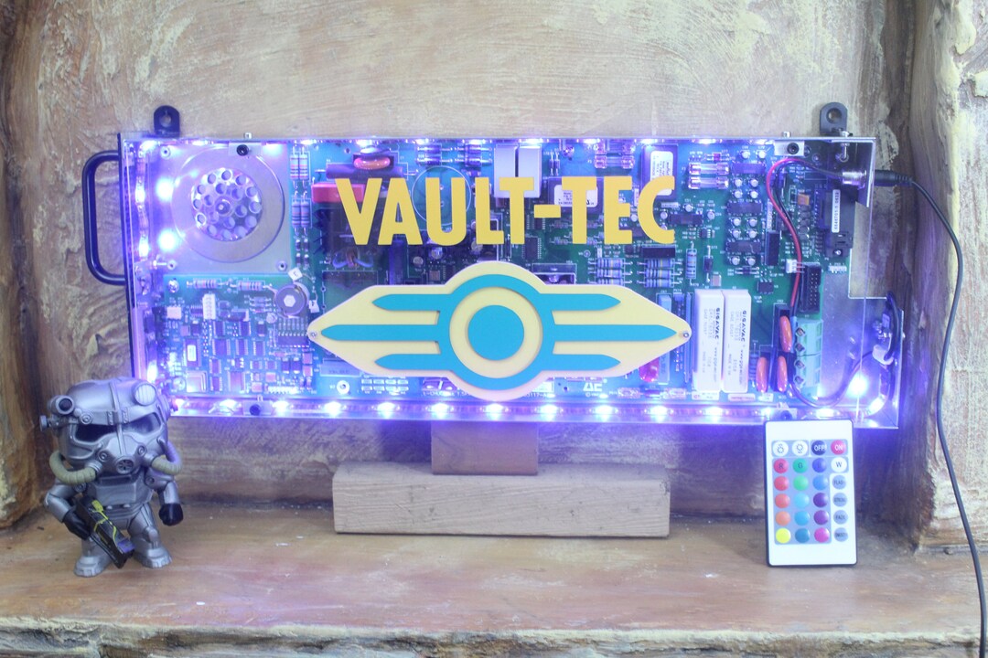 Lighted Fallout Vault Tec Sign: Vault 33 Fan Art Bar Decor - Etsy