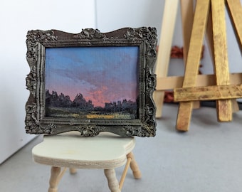 Sunrise Silhouette - Miniature Original Fine Art Miniature Art ...