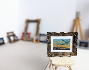 Sunrise Silhouette Miniature Original Fine Art Miniature Art Dollhouse ...