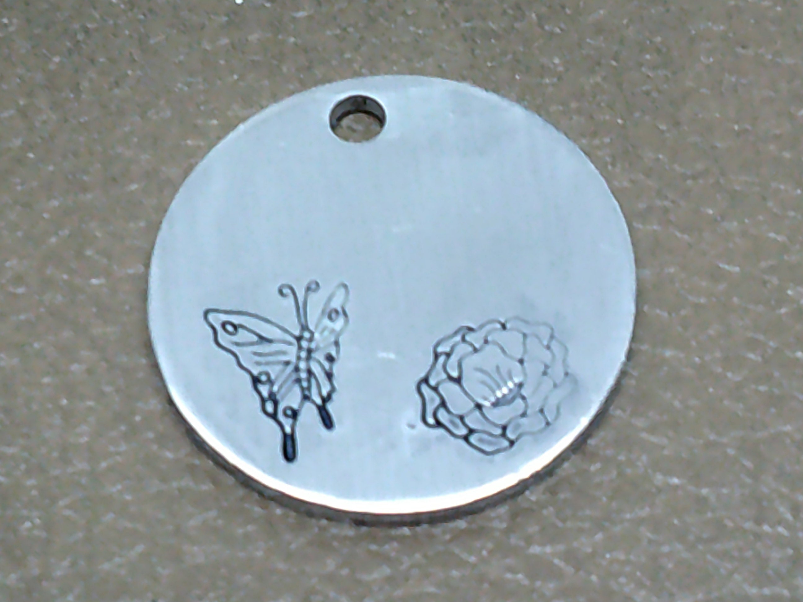 Make Your Own Dog Tag Round Shape Custom Dog Tag Stamped - Etsy