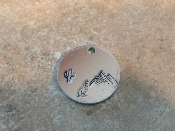 Make your own Dog Tag Round shape Custom dog tag stamped | Etsy