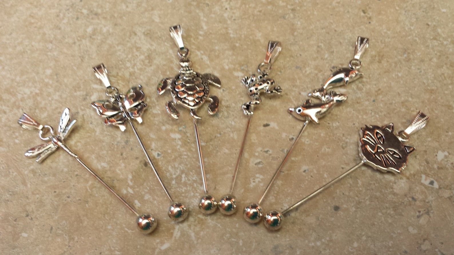 Beadable Pendant Bar , Animal Changeable Bead Bar Silver Plated - Etsy