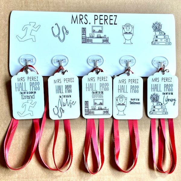 Bathroom Pass for Class - Etsy