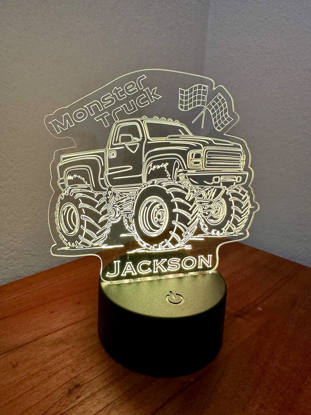 Monster Truck LED Night Light Lamp Customized, Youth, Multiple Color ...