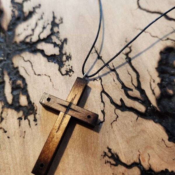 Wood Burned Cross - Etsy