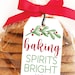 Christmas Cookie Tags - Printable Holiday Hang Tags - Cookie Favor ...
