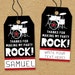 Rockstar Birthday Party Printable Music Party Favor Tags - Etsy