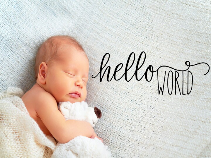 Newborn Word Art, Overlays, Instant Download, PNG - Etsy