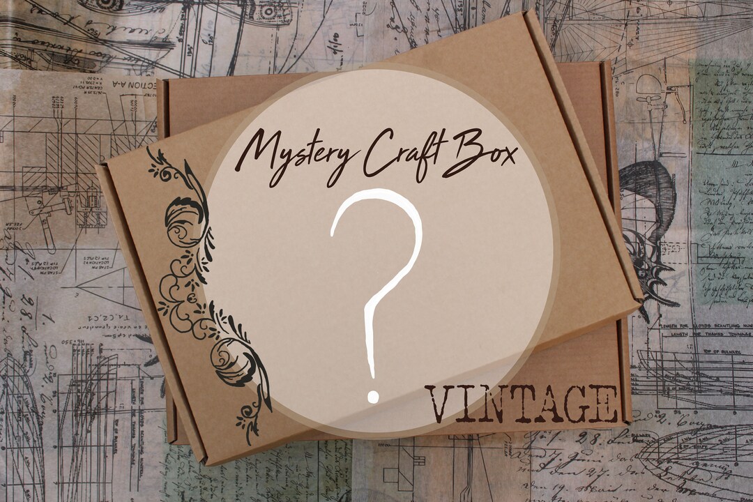 Vintage Themed MYSTERY CRAFT BOX - Etsy