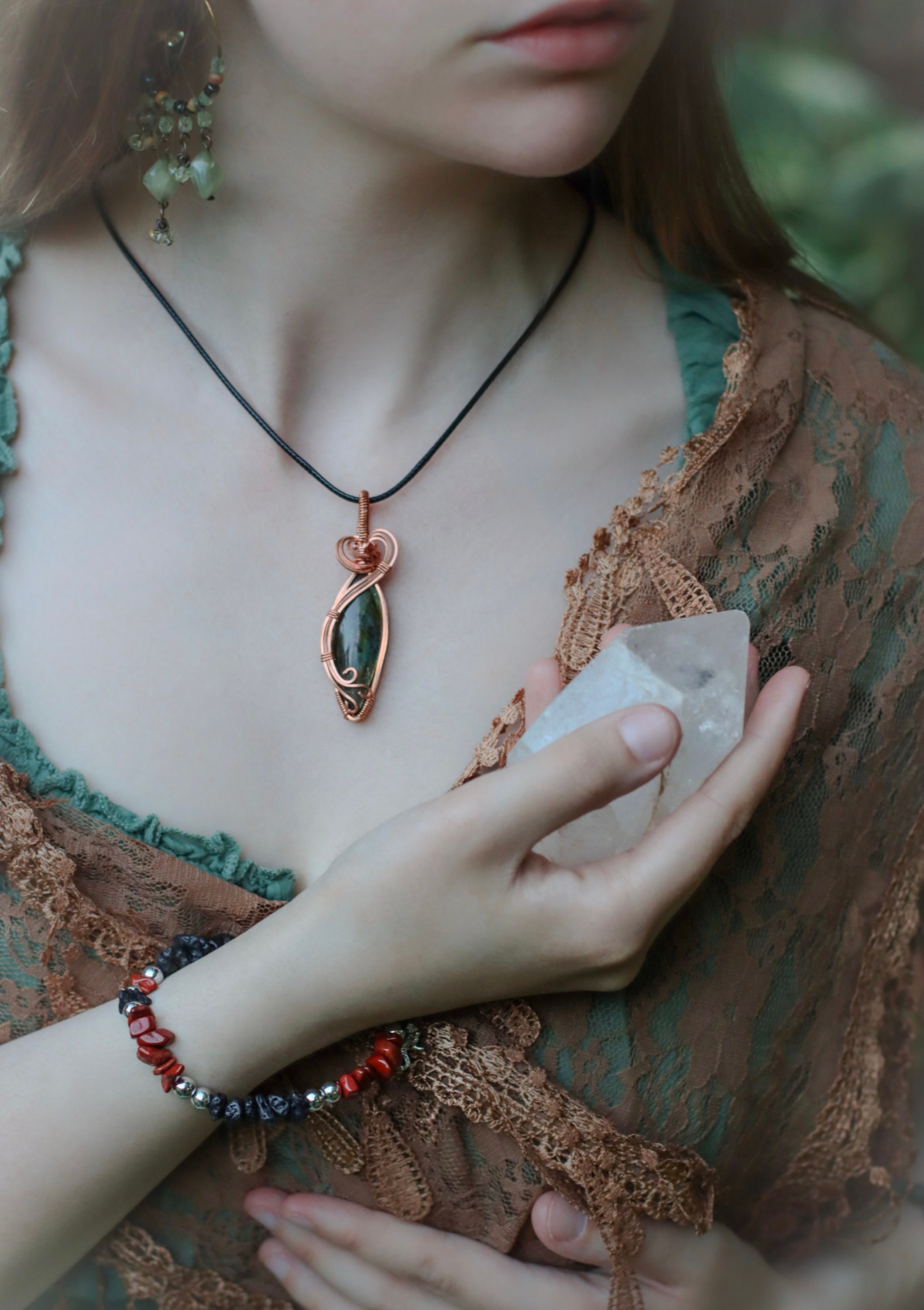 Dainty distraction blue necklace