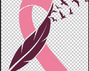 Feather Ribbon Svg | Etsy