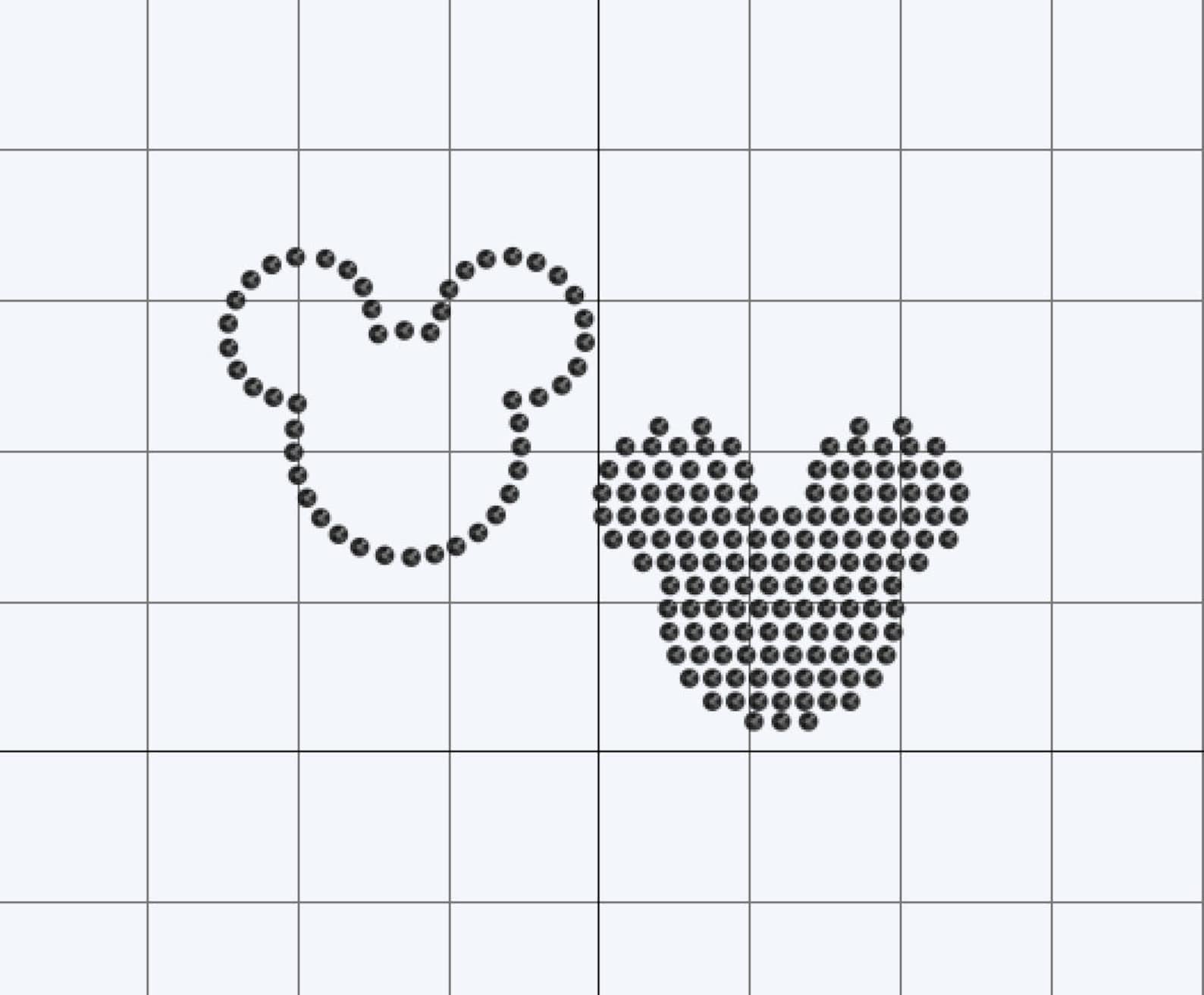 Mickey Rhinestone File Instant Download SVG Vector File for Laser ...