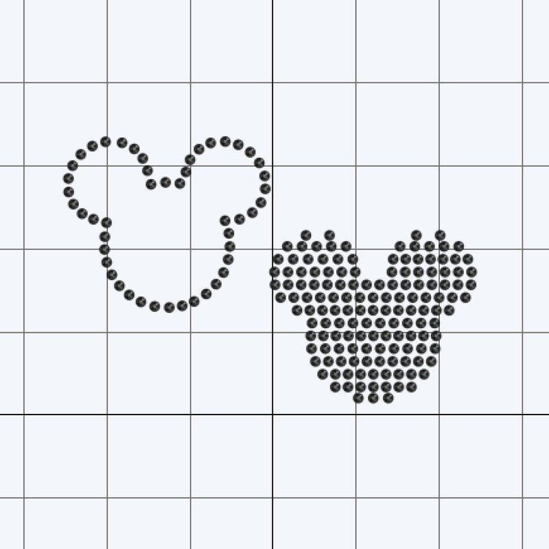 Rhinestone Mickey - Etsy