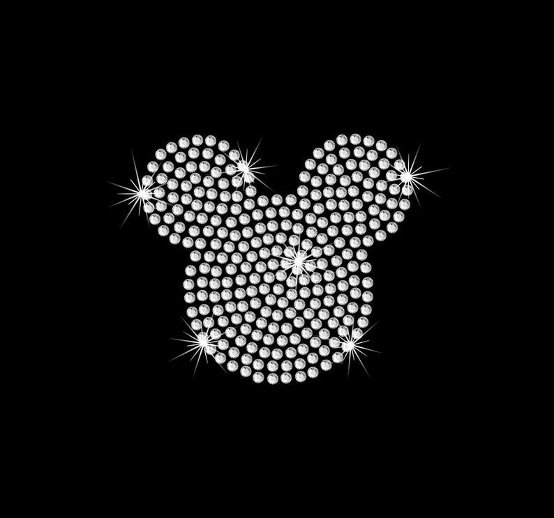 Mickey Rhinestone File Instant Download SVG Vector File for | Etsy