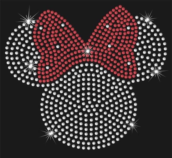 Minnie Rhinestone File Instant Download SVG Vector File for | Etsy