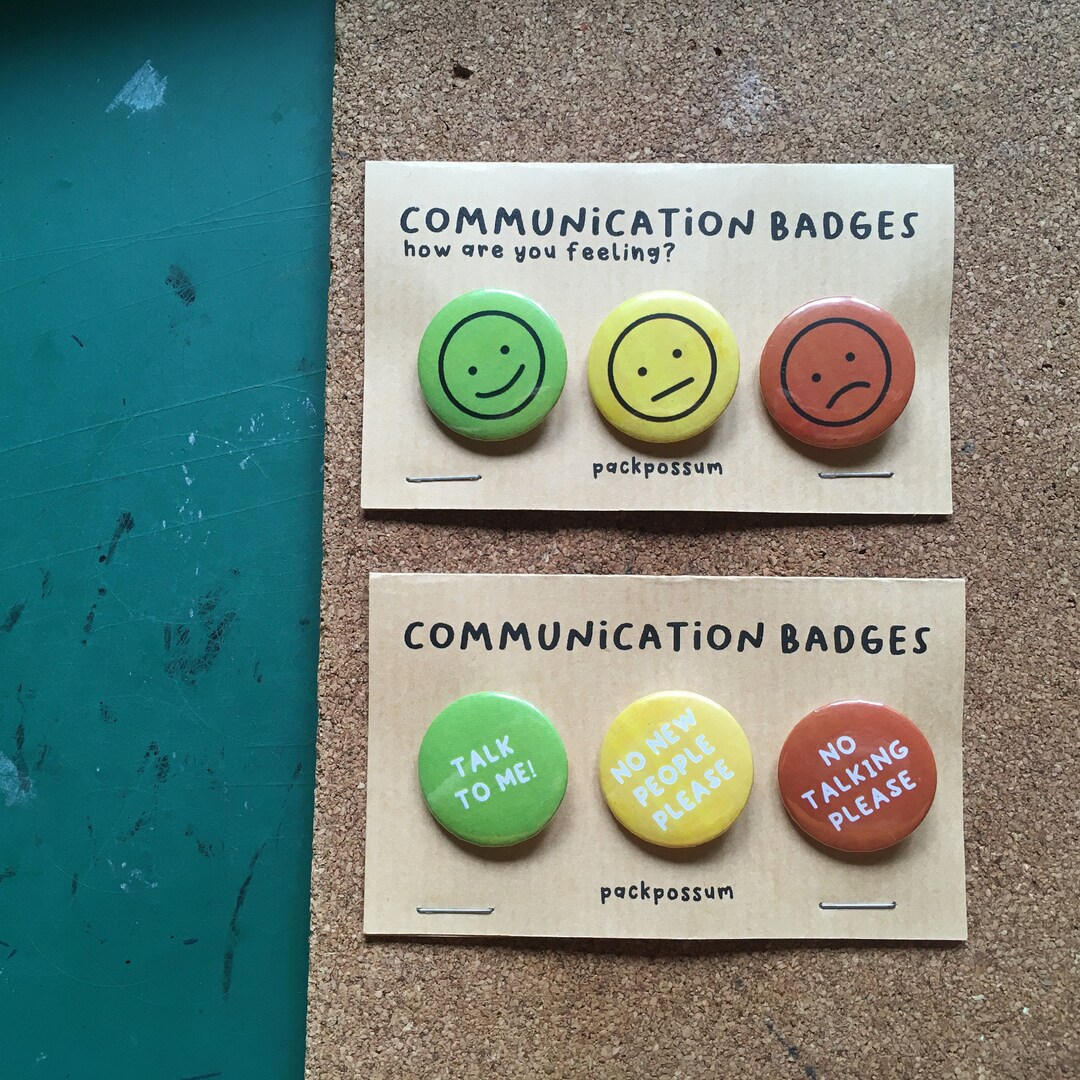 Communication Badges - for Autistic Adults and Children / AAC ...