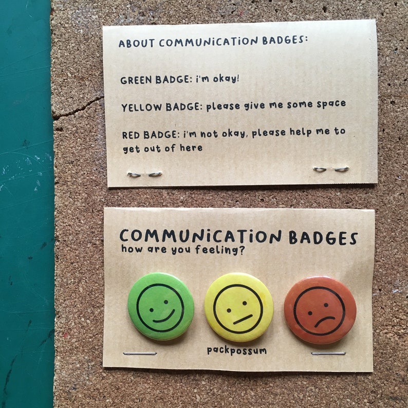 Communication Badges for Autistic Adults and Children / AAC - Etsy