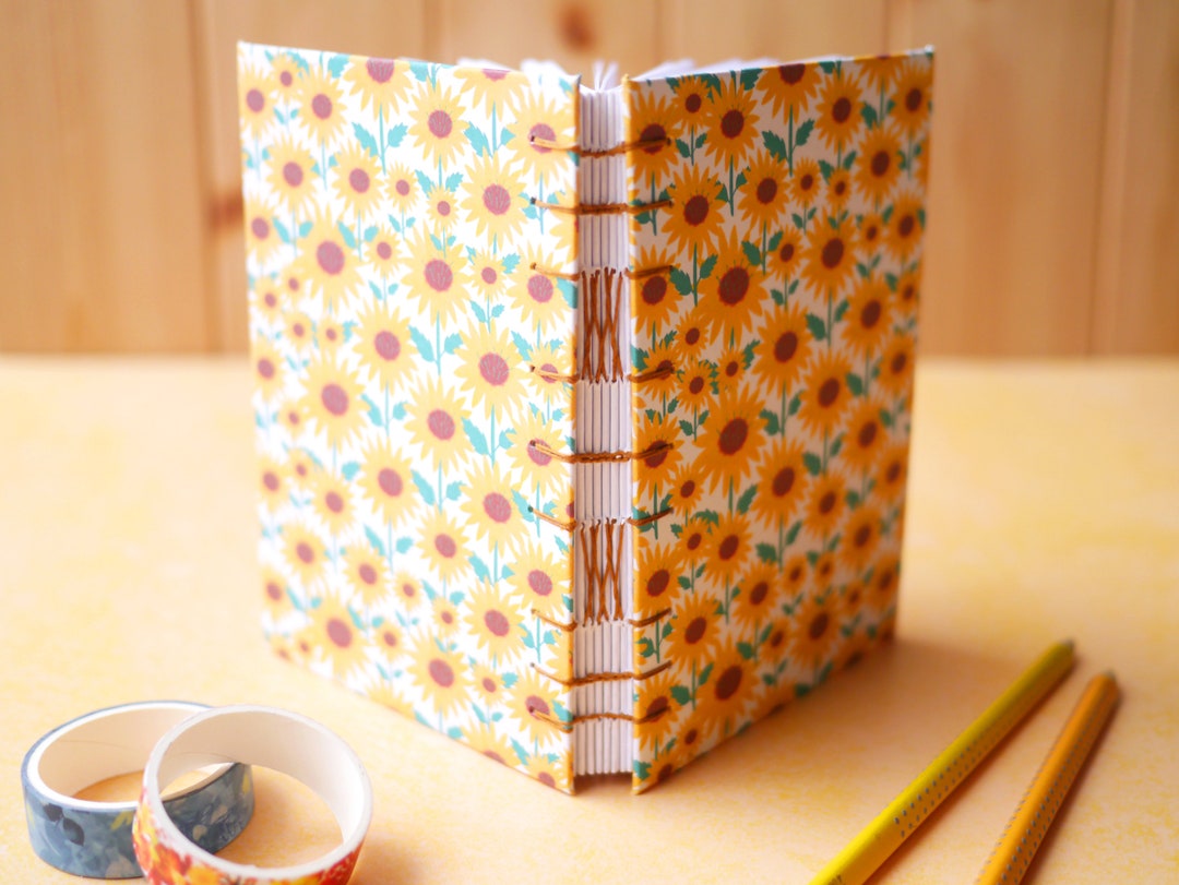 Personalised Sunflower Journal, Custom A6 + A5 Blank, Lined + Dotted ...