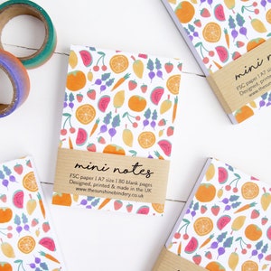 Mini Notes Fruity Notepad | Eco Friendly Recycled Blank Foodie ...