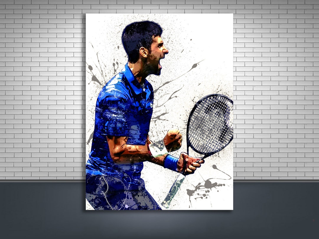 Novak Djokovic Poster Print Gallery Canvas Wrap Fine Art - Etsy