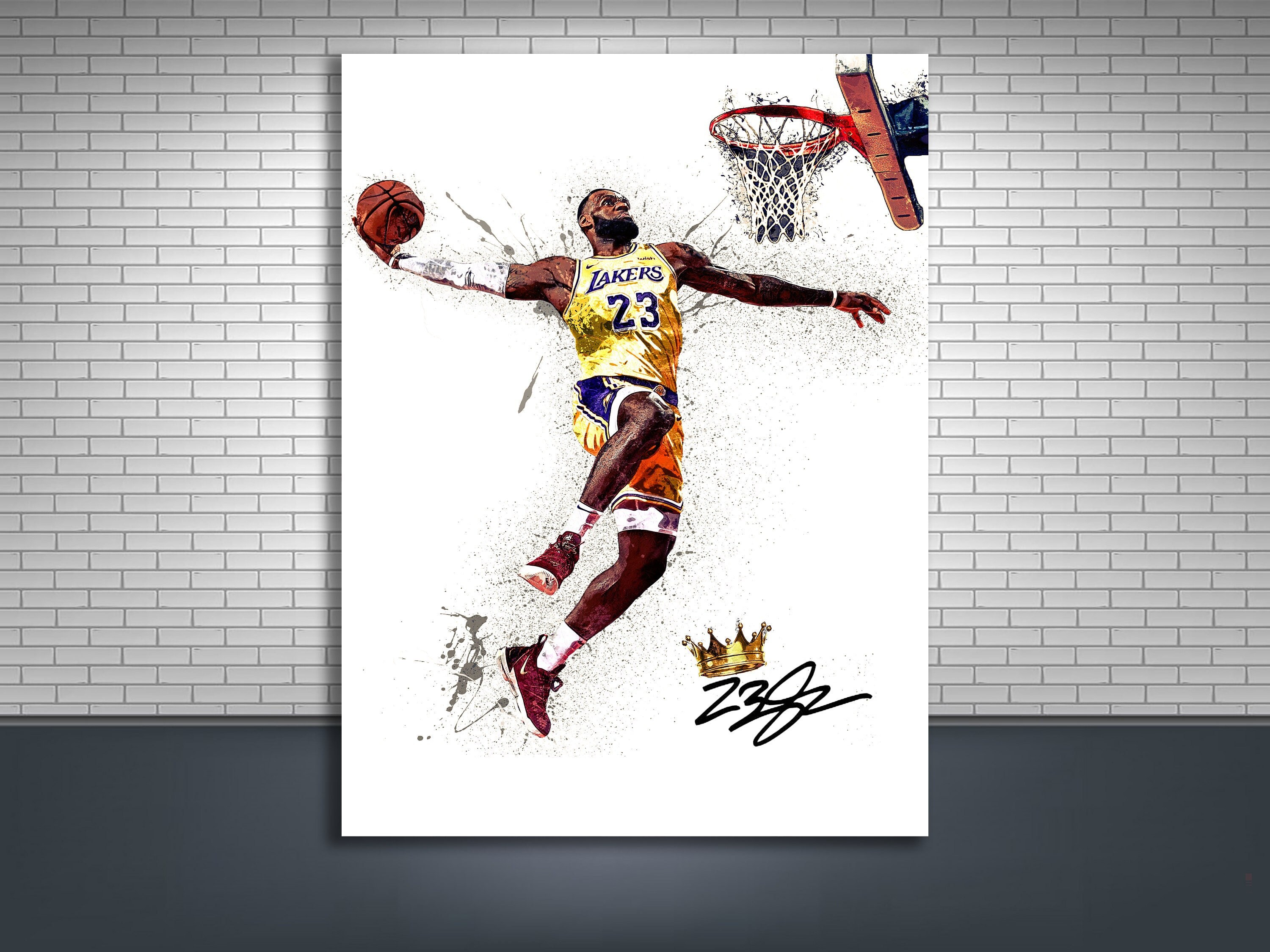 Lebron Dunking Drawing