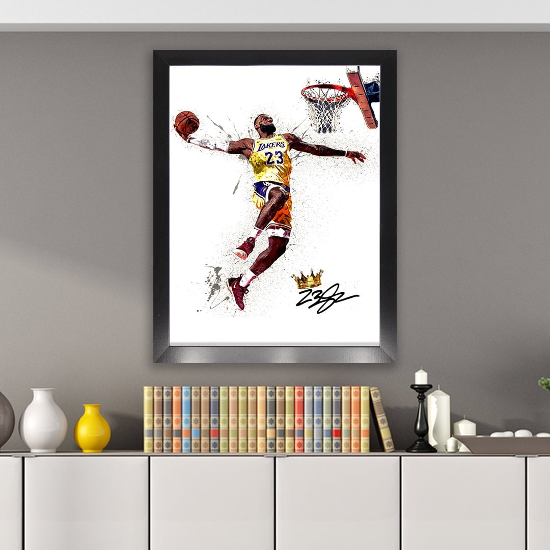 Lebron James Dunk Poster sold by Brian Ford | SKU 75370393 | Printerval