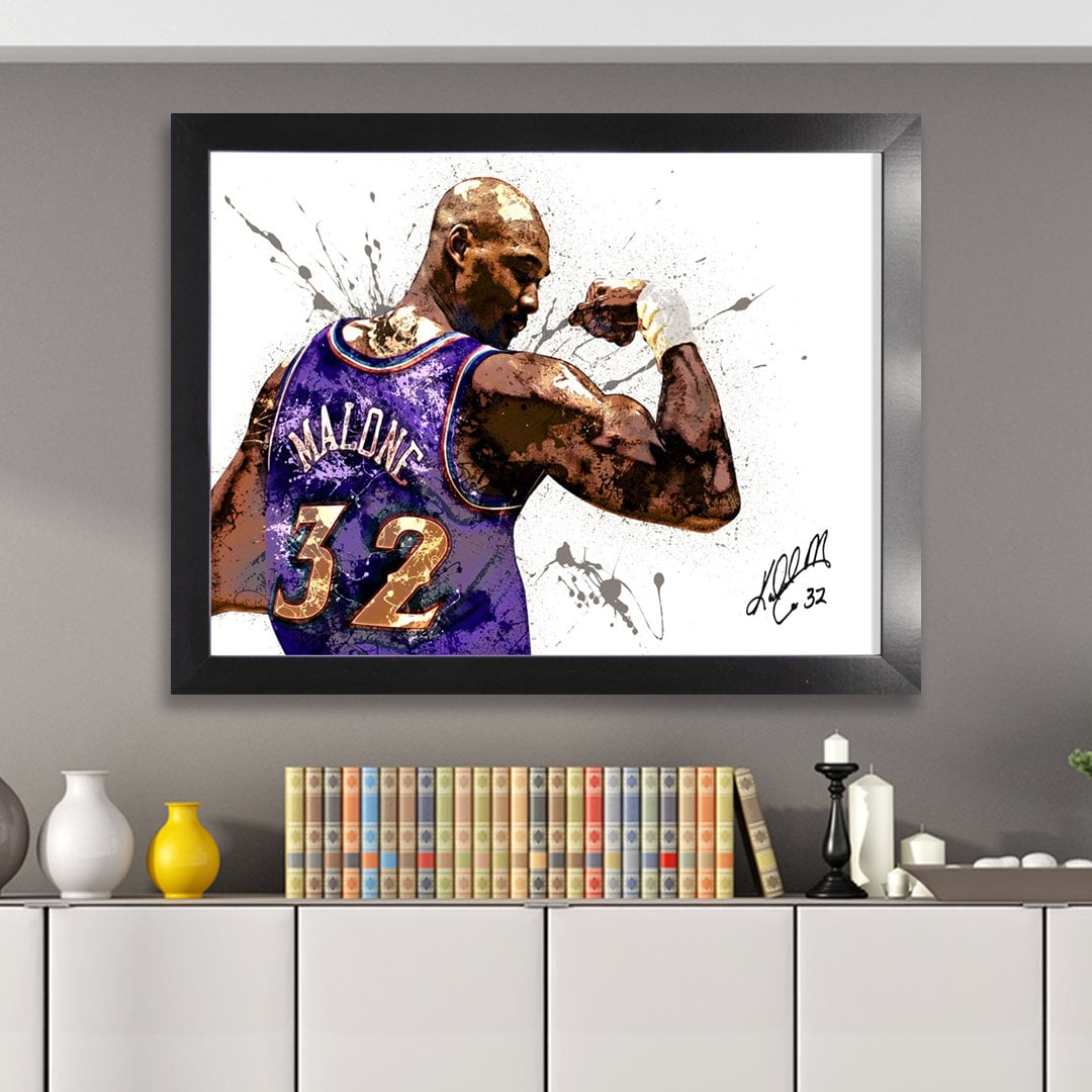Karl Malone Poster, Utah Jazz sold by Tring Tee | SKU 148502 ...