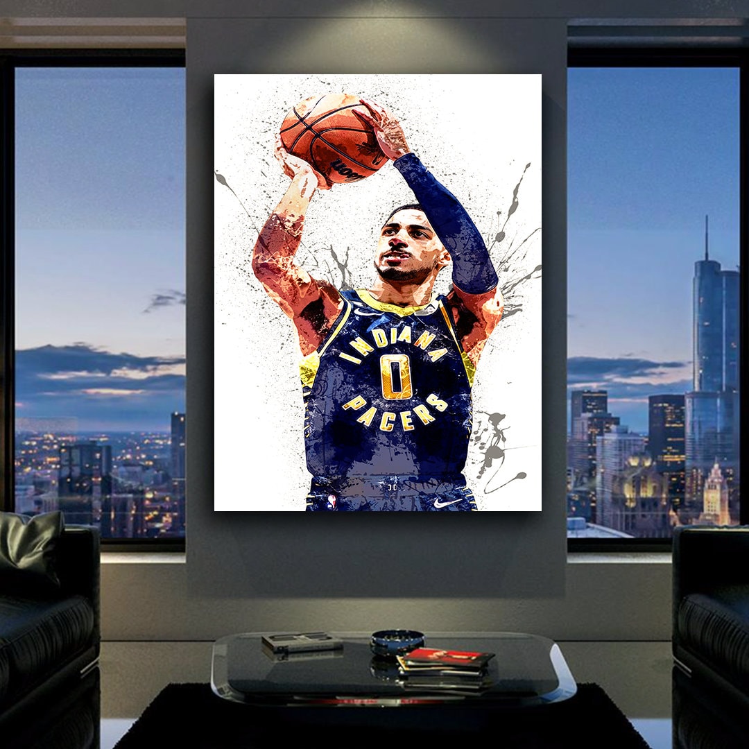 Tyrese Haliburton Poster, Indiana Pacers, Basketball Poster sold by ...