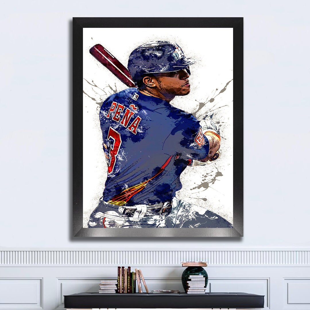 Jeremy Pena Poster, Houston Astros, Canvas Wrap, Kids Room, Man Cave ...