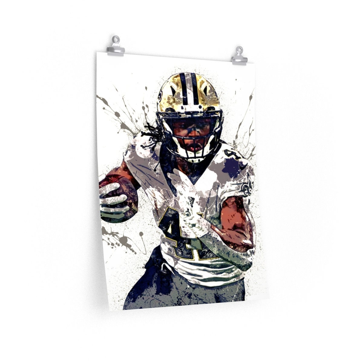 Alvin Kamara, N€W Orleans Saints, Premium Poster Print, Canvas Wrap ...